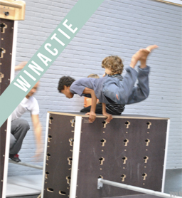 Trampoline springen en freerunning bij Vrog - MoodKids